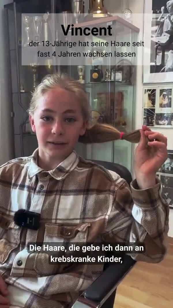 Haarspende von Vincent Weißinger - Video - Teckbote